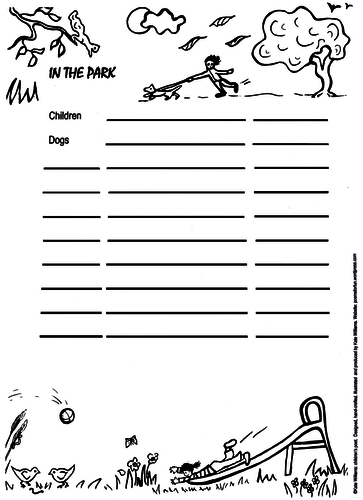 IN THE PARK Poem Frame Sheet (KS2) + Guide | Teaching Resources