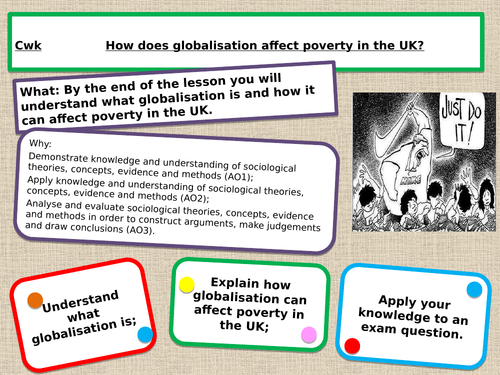 WJEC GCSE Sociology Globalisation and Poverty | Teaching Resources