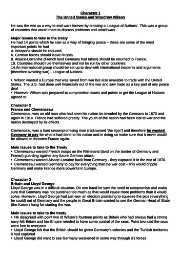 Treaty of Versailles | Teaching Resources