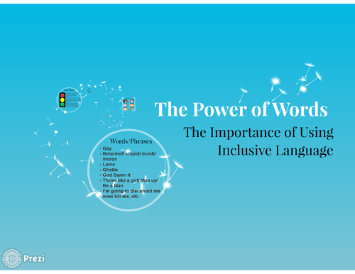 The Power of Words: Inclusive Language | Teaching Resources