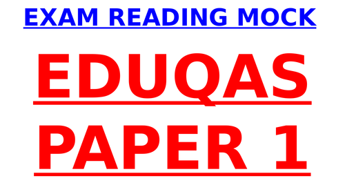 EDUQAS Paper 1 reading revision PowerPoint (Autumn 2016 exam) GCSE ... EDUQAS Paper 1 reading revision PowerPoint (Autumn 2016 exam) GCSE ...