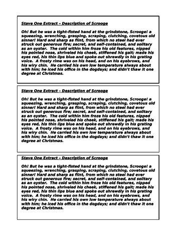 Introduction to Scrooge in 'A Christmas Carol'. | Teaching Resources