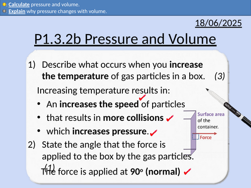 GCSE Physics: Pressure and Volume | Teaching Resources