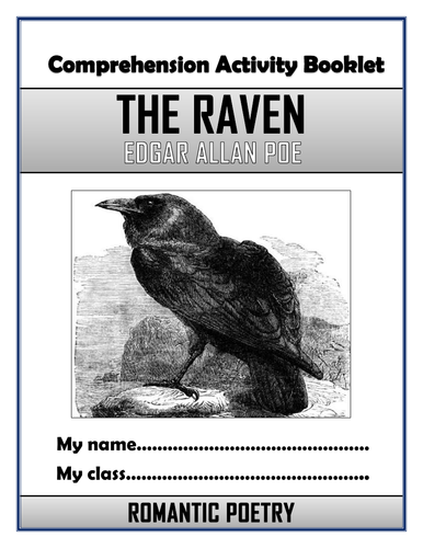 The Raven - Edgar Allan Poe - Comprehension Activities Booklet ...