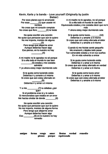 Kevin, Karla y la Banda - Love yourself (Originally by Justin Bieber ...