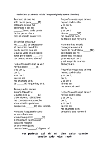 Kevin Karla y La Banda – Little Things (Originally by One Direction ...