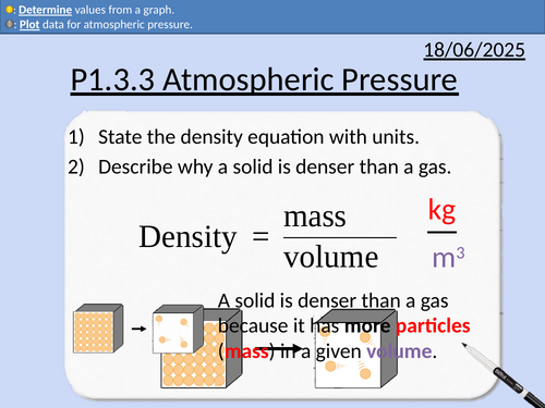 GCSE Physics: Atmospheric Pressure | Teaching Resources