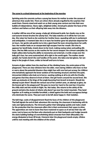 Descriptive Writing Exemplars | Teaching Resources