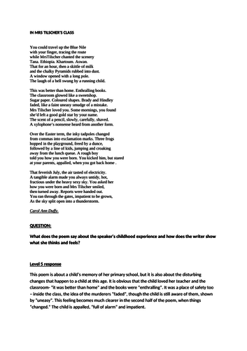 AQA Unseen poetry example- Most Able challenge | Teaching Resources