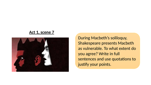 Macbeth Act 1 Scene 7 | Teaching Resources