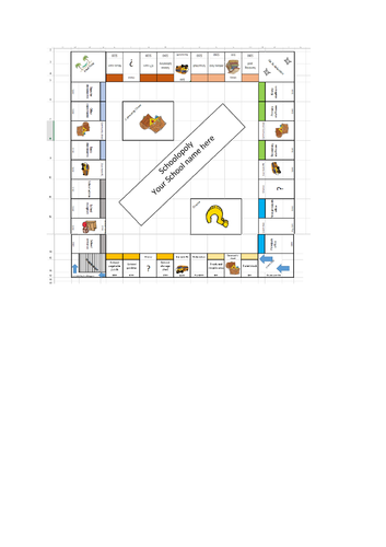 School monopoly game for secondary students | Teaching Resources