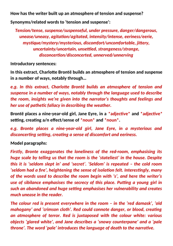 GCSE Literature: 19th Century Novel - Jane Eyre | Teaching Resources