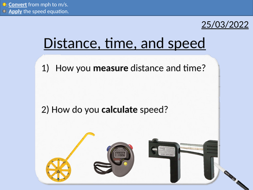 GCSE Physics: Distance, Time and Speed | Teaching Resources