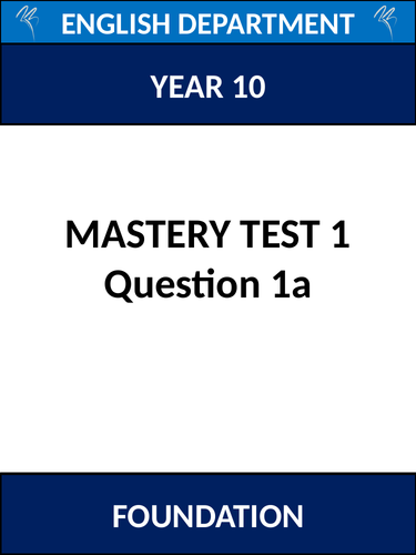 GCSE Mastery Tests | Teaching Resources