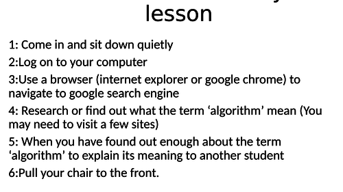 Introduction to algorithms | Teaching Resources Introduction to algorithms | Teaching Resources