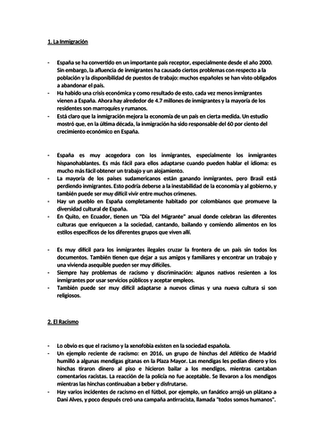 AQA Spanish A Level Topics Notes (Book 2) | Teaching Resources