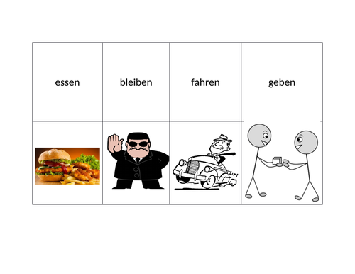 Irregular Verbs Flashcards - Y8/Y9 German | Teaching Resources