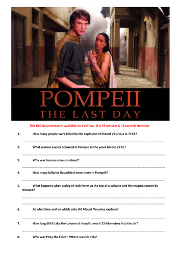 Pompeii. The last day | Teaching Resources