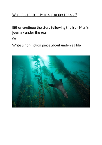 Creative writing linked The Iron Man Ch1 | Teaching Resources