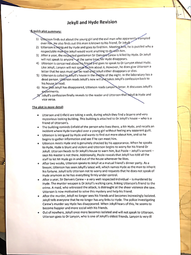 Jekyll and Hyde GCSE 9-1 COMPLETE REVISION | Teaching Resources