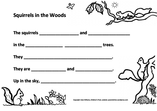 Squirrels in Woods - Writing, Ys 2+3, guided. | Teaching Resources