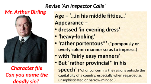 AQA Last Minute An Inspector Calls Revision - English Literature Paper ...