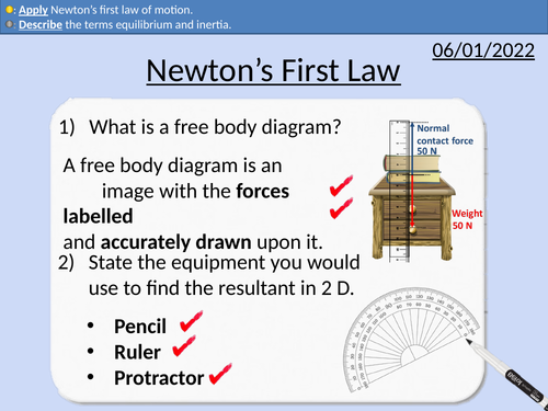 GCSE Physics: Newton's First Law | Teaching Resources