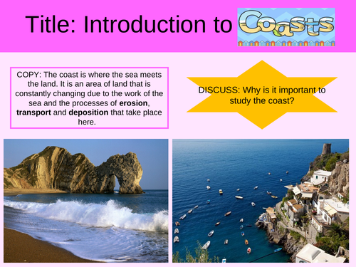 Introduction to GCSE Coasts | Teaching Resources