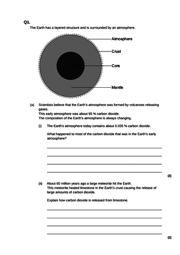 Aqa Chemistry Gcse Worksheets
