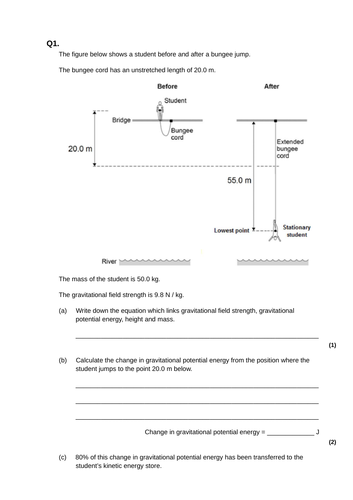 GCSE AQA Physics Energy Revision Worksheets HT | Teaching Resources GCSE AQA Physics Energy Revision Worksheets HT | Teaching Resources