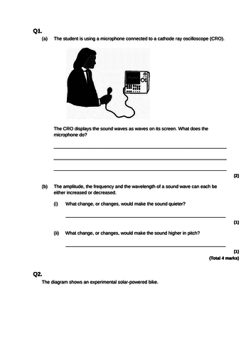 GCSE AQA Physics Electricity Revision Worksheets HT 4 | Teaching Resources GCSE AQA Physics Electricity Revision Worksheets HT 4 | Teaching Resources