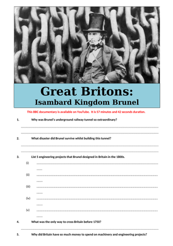 Great Britons: Isambard Kingdom Brunel | Teaching Resources