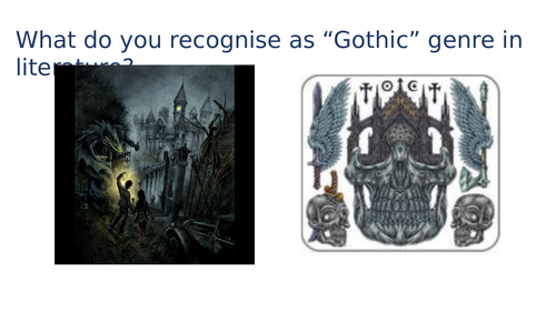Gothic Genre Motifs | Teaching Resources