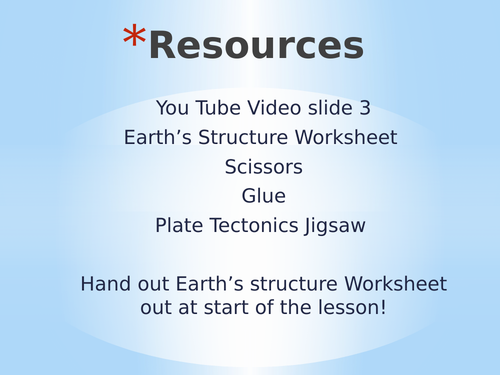 Lesson 2 Earth's Structure | Teaching Resources