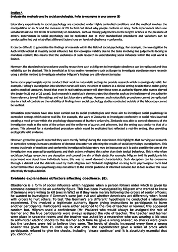 Some Possible Questions for Paper 1 of Edexcel Psychology A level with ... Some Possible Questions for Paper 1 of Edexcel Psychology A level with ...