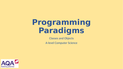 Object Oriented Programming Classes And Objects Teaching Resources