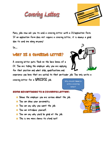 Covering Letter & Speculative Letter Guide | Teaching Resources