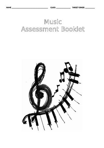 Music Assessment Booklet (based on Edexcel GCSE) | Teaching Resources