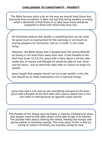 L18. Poverty AQA Religious Studies GCSE Christianity | Teaching Resources