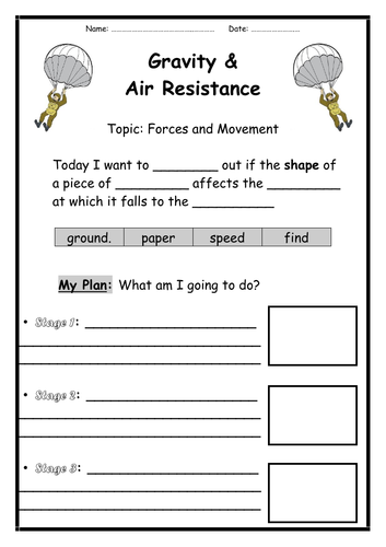 Forces Science Investigation | Teaching Resources