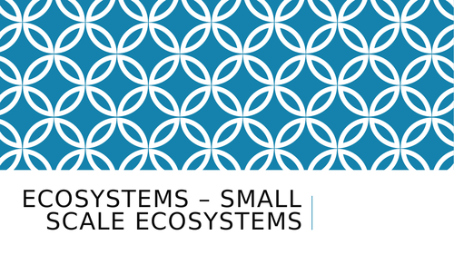 AQA GCSE Geography - Small scale ecosystems and global biomes ... AQA GCSE Geography - Small scale ecosystems and global biomes ...