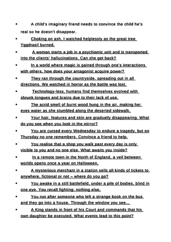 Creative Writing: KS3, KS4 GCSE English Resources ǀ Tes