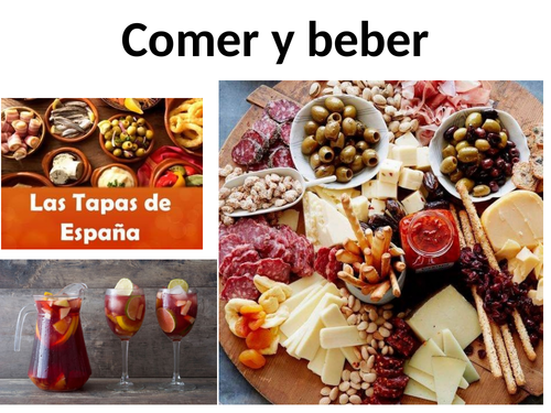 GCSE Spanish AQA Comer y Beber | Teaching Resources