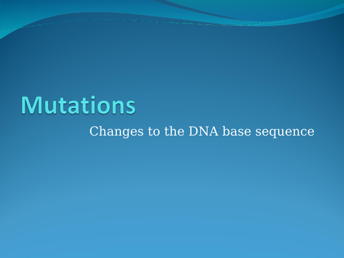 Gene Mutations | Teaching Resources