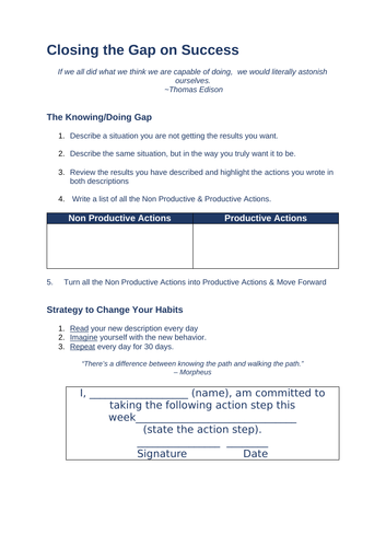 Closing the Gap on Success | Teaching Resources Closing the Gap on Success | Teaching Resources