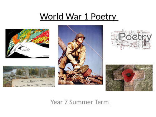 Introduction to World War 1 and Poetic Techniques | Teaching Resources