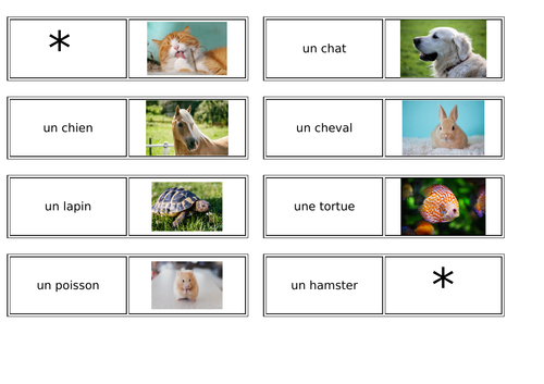 dominoes - pets, animals | Teaching Resources