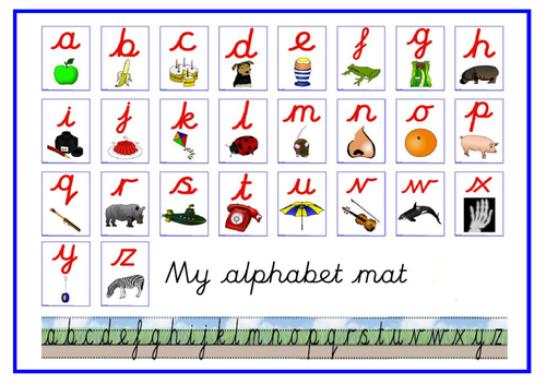 Cursive Handwriting Mat | Teaching Resources