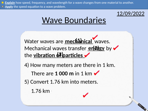 Wave Speed Equation