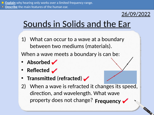 GCSE Physics: Sounds in Solids and the Ear | Teaching Resources